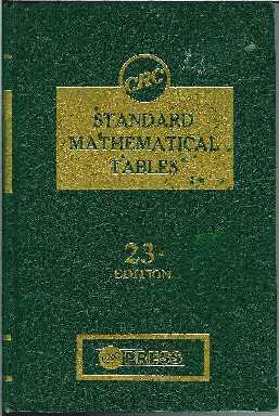Standard Mathematical Tables and Formulae: Book Covers