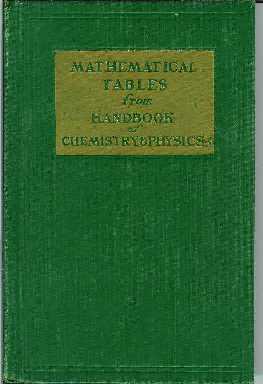 Standard Mathematical Tables and Formulae: Book Covers